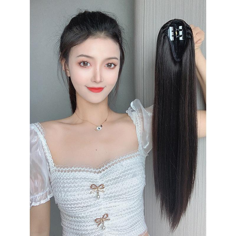 ポニーテール ストレート エクステ クリップ式 ウィッグ 人気 つけ毛 直毛 50cm 60cm インスタ映え ウイッグ 自然 ロング : Stylink - 通販 - Yahoo!ショッピング