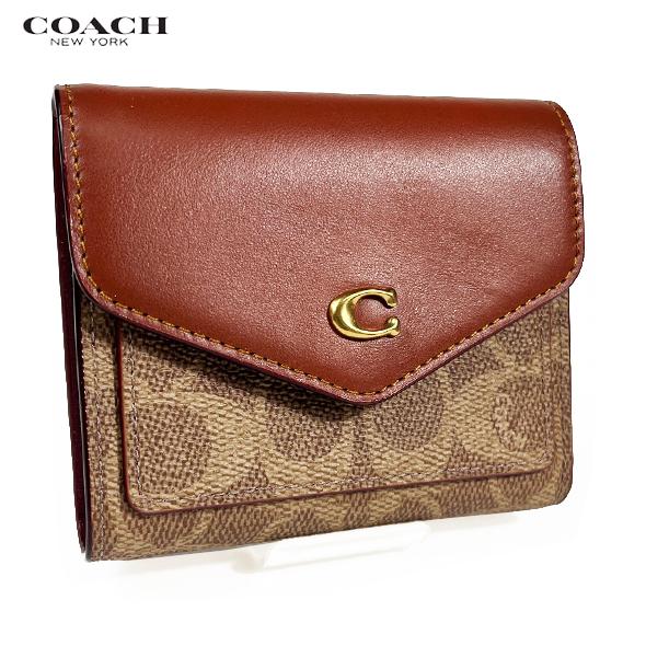 COACH コーチ 財布 三つ折り財布 ミニ ウォレット ウイン スモール シグネチャー キャンバス C2329 レディース セール 新品 ...
