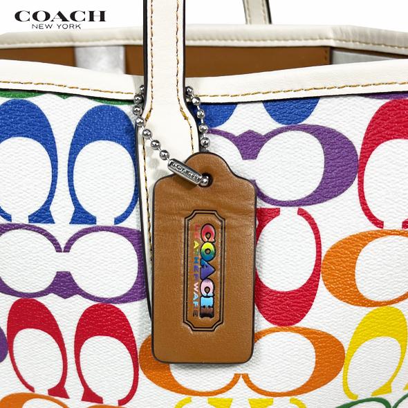 COACH コーチ レディース トートバッグ バッグ アウトレット シティー レインボー シグネチャー キャンバス C4181 チョーク 新品 : Successストア - 通販 ...
