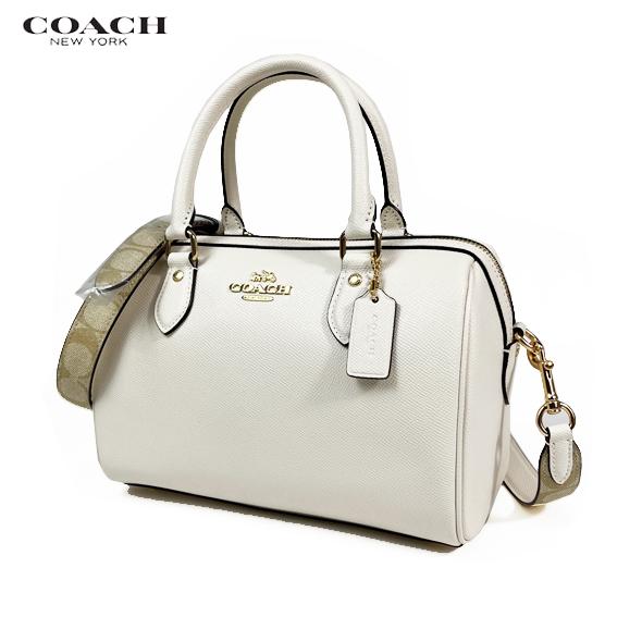 COACH（コーチ） バッグ ハンドバッグ トート バッグ ローワン サッチェル シグネチャー キャンバス CH322 チョーク アウトレット ...