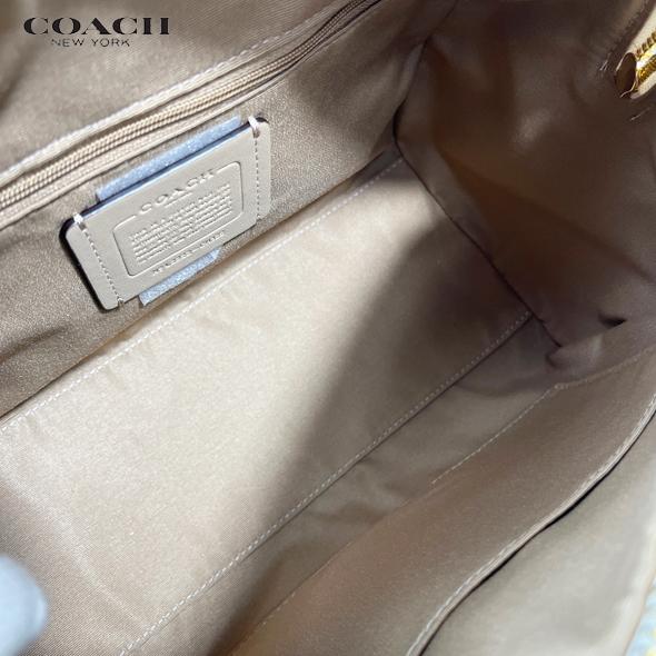 COACH（コーチ） バッグ ハンドバッグ トート バッグ ローワン サッチェル シグネチャー キャンバス CH322 チョーク アウトレット ...