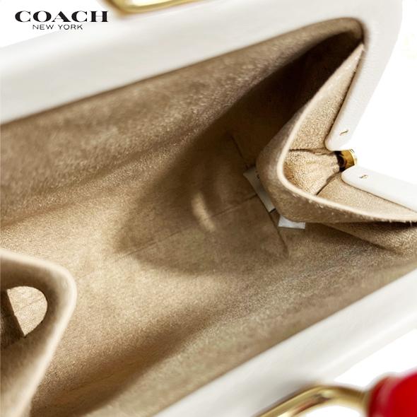 COACH コーチ レディース カードケース 小銭入れ 財布 チェーンショルダー ワイルド ストロベリー いちご CH356 アウトレット ...