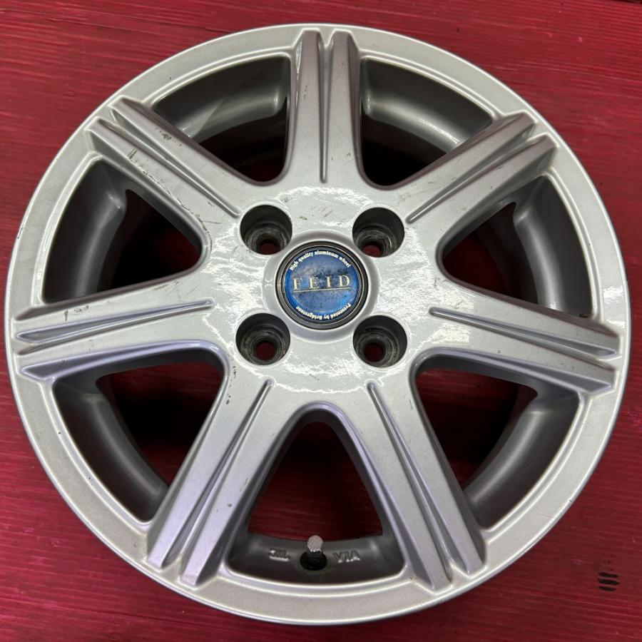 アルミホイール4本 14×5.0J ET45 100 4H ブリヂストン フェイド SS7 フィット(GD系) フリード(GB3/4) キューブ(11系) マーチ(12/13系)他 ...