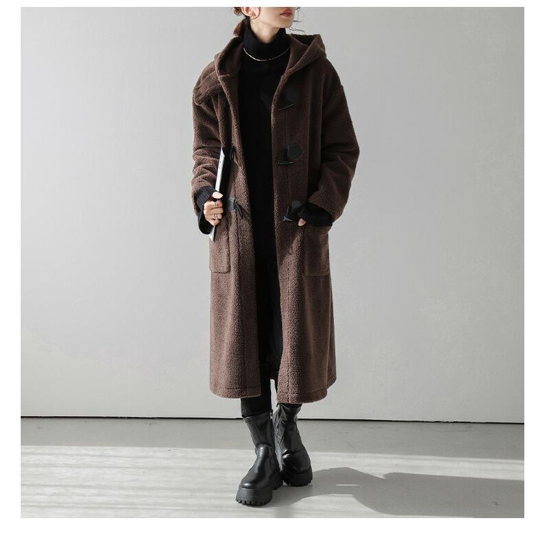 ダッフルコート ロングコート ボア ムートン もこもこ ネックベルト 大人可愛い 【aot304-46b】【即納：1-5営業日】【送料無料】宅込 : aot304-46b : シュガー ...