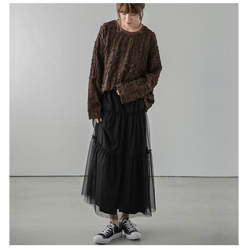 トップス プルオーバー ジャガード ぽこぽこ クルーネック レディース 【lstp302-88f】【to25】【即納：1-5営業日】【送料無料】ユ込2 : シュガービスケット - 通販 ...