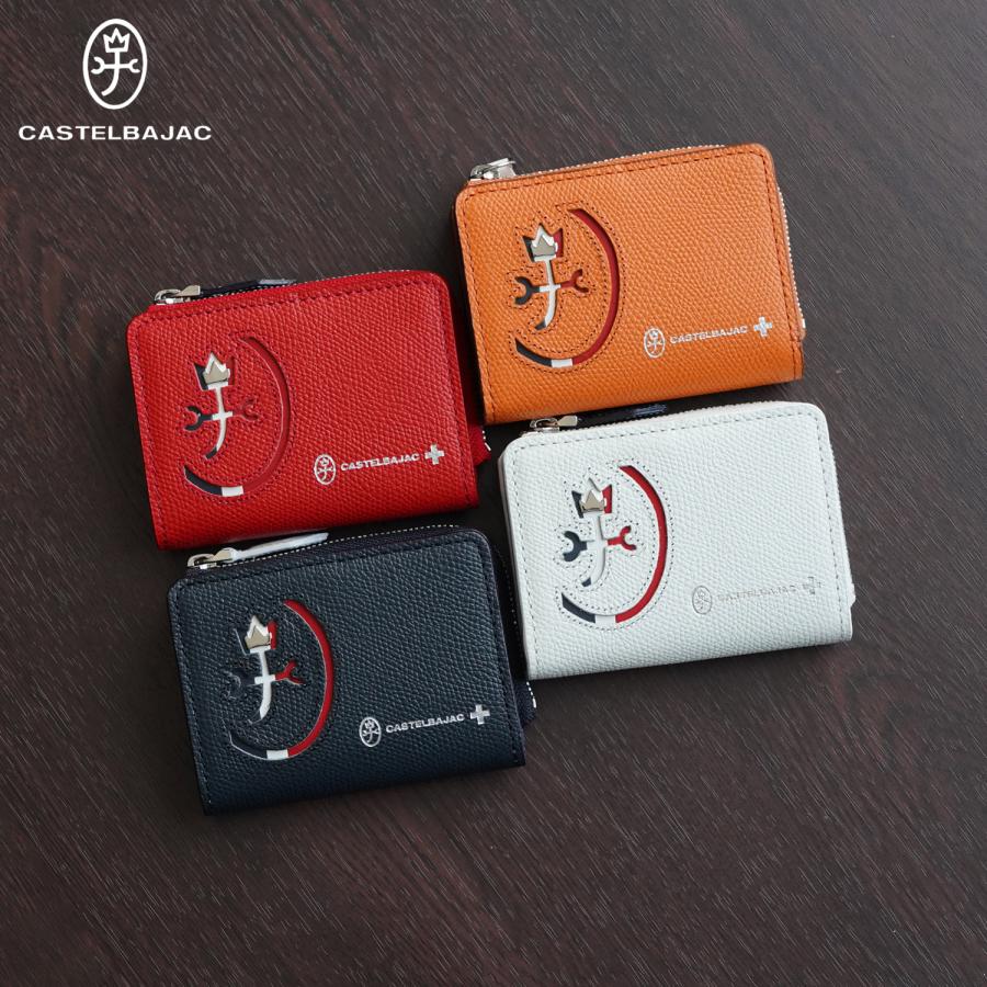 CASTELBAJAC カステルバジャック 財布 二つ折り カルネ メンズ レディース 本革 L字ファスナー CARNET SERIES ...
