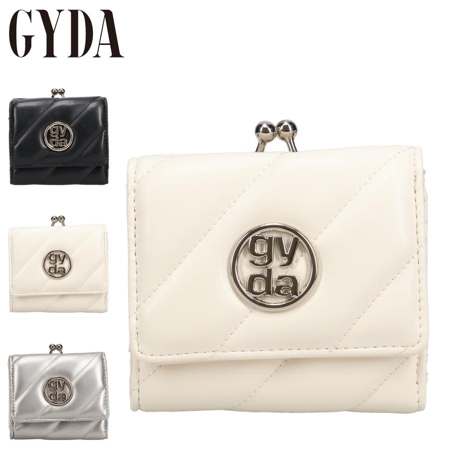 GYDA ジェイダ 財布 ミニ財布 三つ折り キルティング メタル レディース がま口 ブラック ホワイト シルバー 黒 白 GY-W242 : シュガーオンラインショップ - 通販 ...