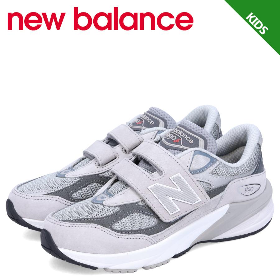 New Balance new balance ニューバランス 990 スニーカー FUELCELL V6 GL6 キッズ Wワイズ グレー ...