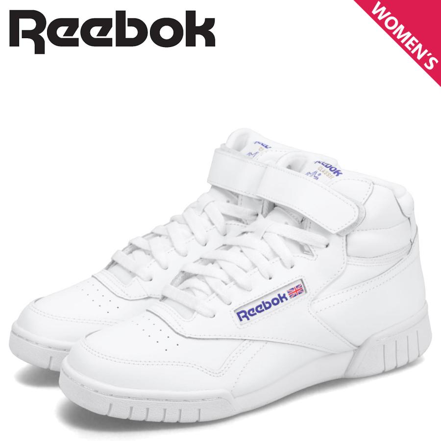 Reebok リーボック スニーカー エックスオーフィット ハイ レディース EX-O-FIT HI ホワイト 白 100000108 ...