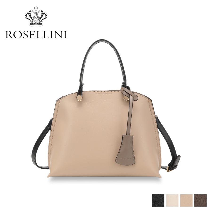ROSELLINI（ロゼリーニ） ハンドバッグ レディース HAND BAG ブラック アイボリー ベージュ ブラウン 黒 RSN ...