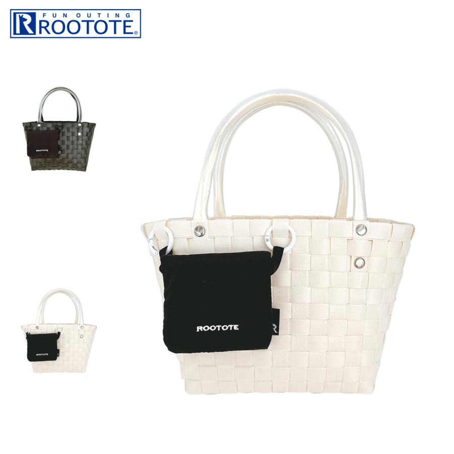 ROOTOTE ルートート トートバッグ SC.ベビールー.バスケット-B レディース 軽量 バスケット型 SC.BABYROO.BASKET-B ブラック ホワイト 黒 白 1078 ...