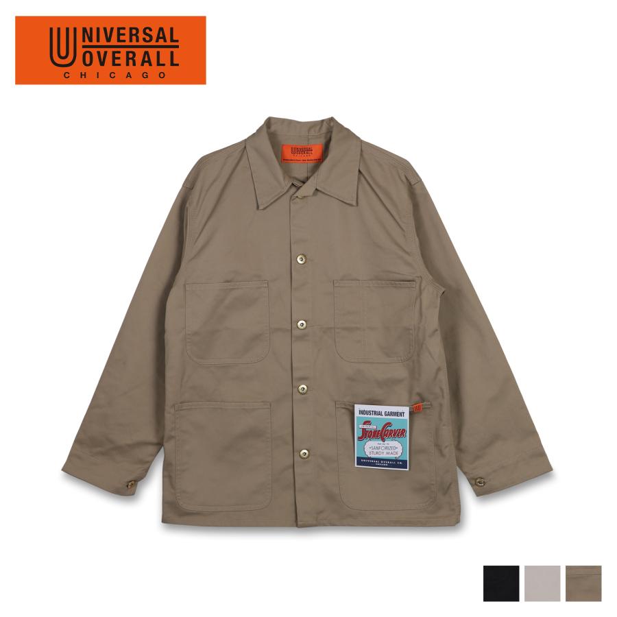 UNIVERSAL OVERALL（ユニバーサルオーバーオール） ジャケット カバーオール アウター メンズ COVERALL ブラック ...