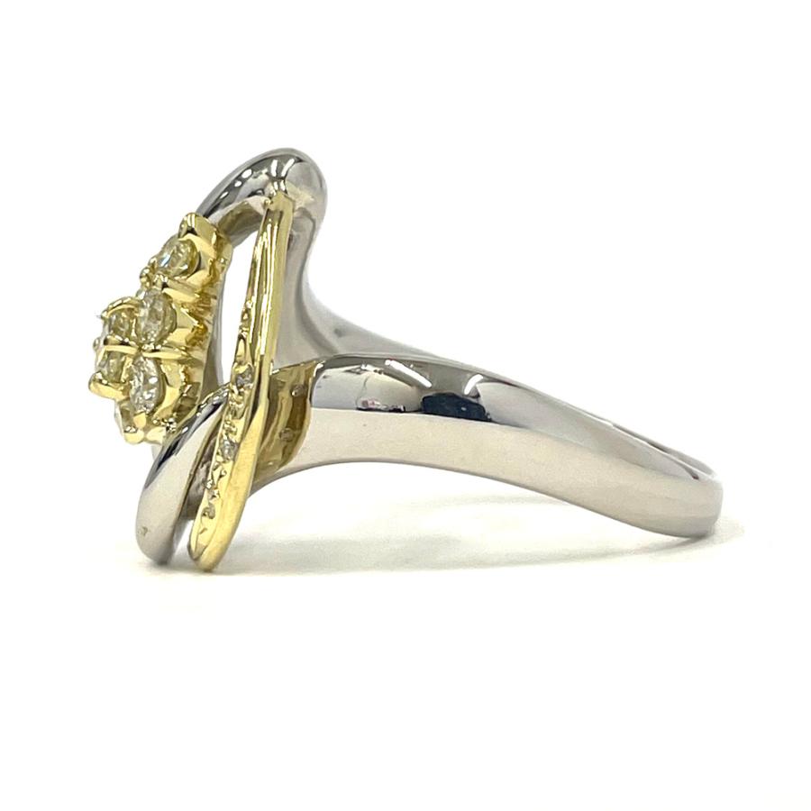 K18 Pt900 ダイヤ ファッションリング D0.56ct 17号 指輪 : すぎ質店 - 通販 - Yahoo!ショッピング