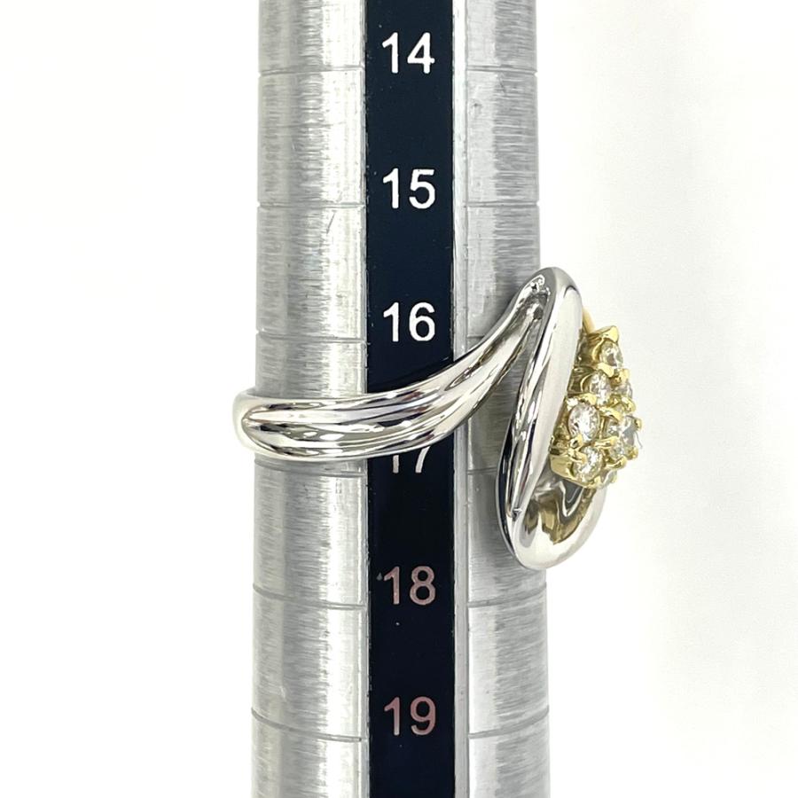 K18 Pt900 ダイヤ ファッションリング D0.56ct 17号 指輪 : すぎ質店 - 通販 - Yahoo!ショッピング