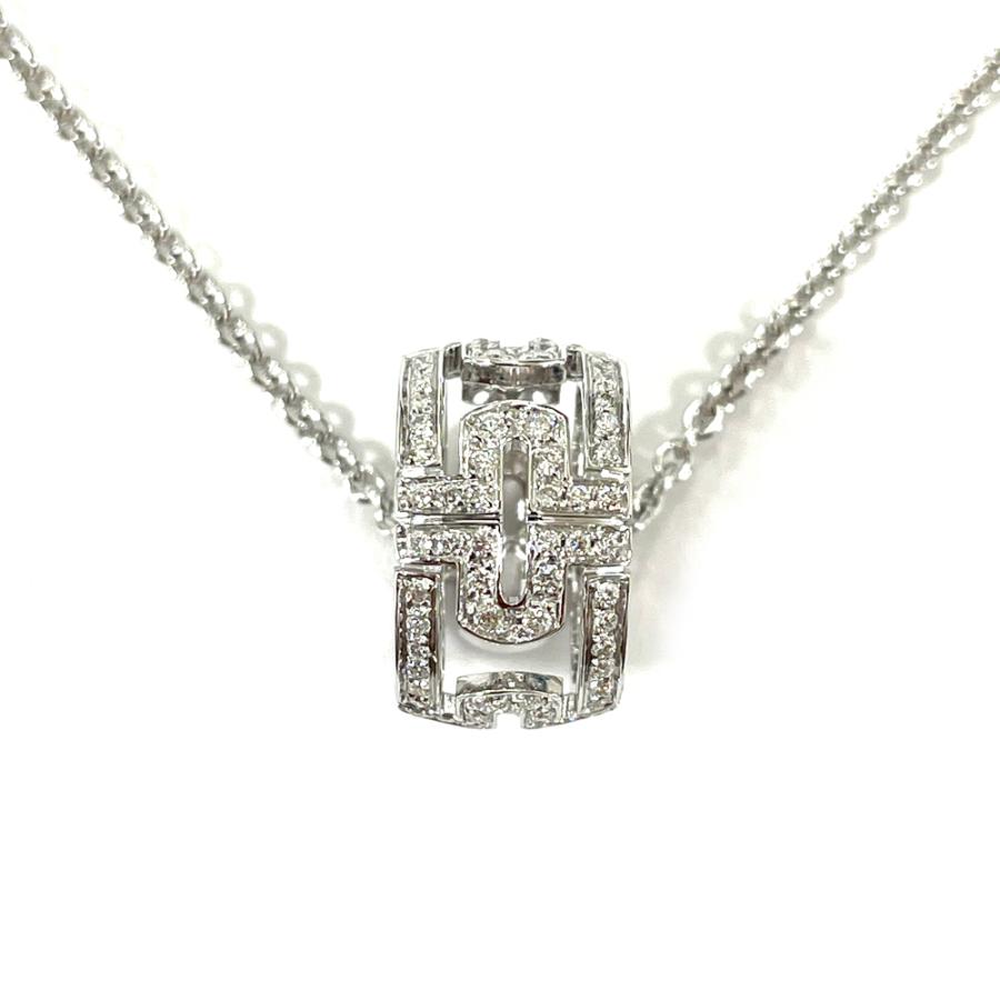 BVLGARI 【中古】ブルガリ BVLGARI パレンテシダイヤ ネックレス K18WG ホワイトゴールド ダイヤ 45cm 12.1g NC : すぎ質店 - 通販 - Yahoo!ショッピング