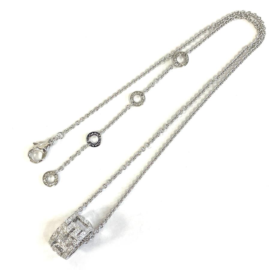 BVLGARI 【中古】ブルガリ BVLGARI パレンテシダイヤ ネックレス K18WG ホワイトゴールド ダイヤ 45cm 12.1g NC : すぎ質店 - 通販 - Yahoo!ショッピング