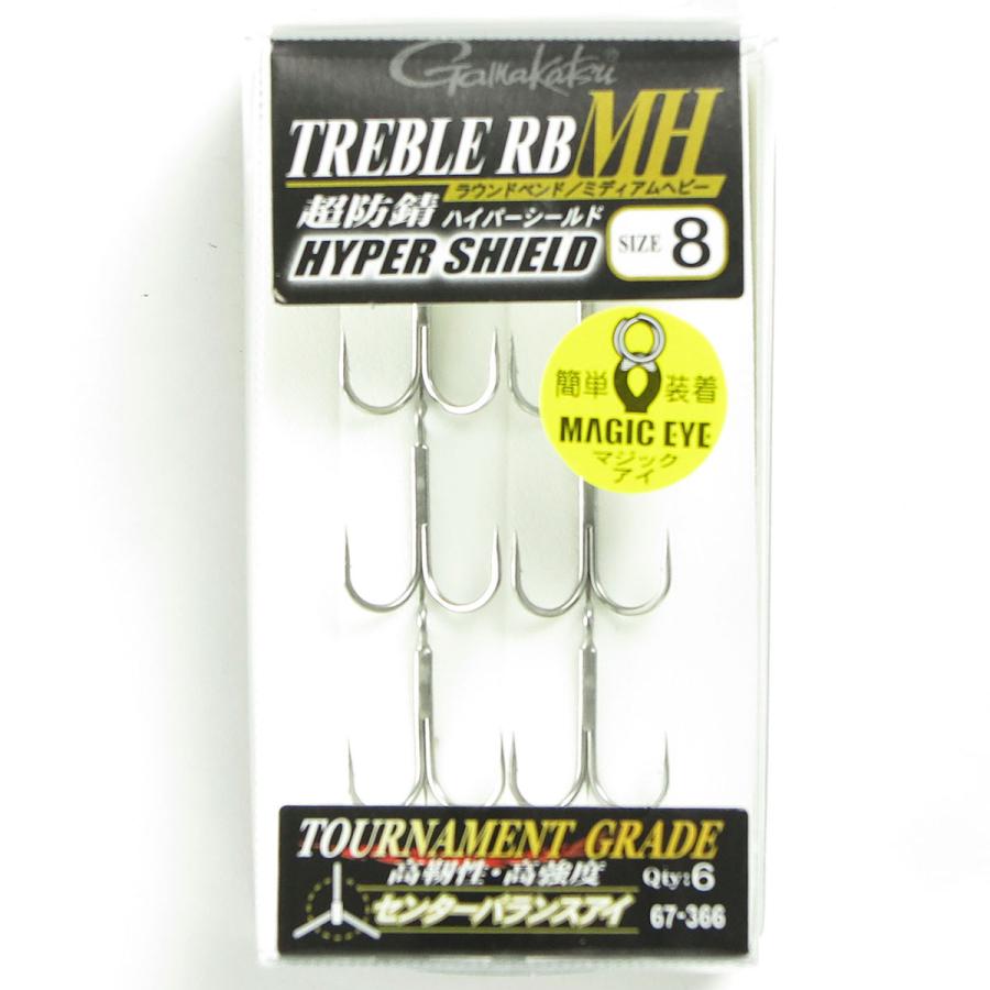 Gamakatsu がまかつ トリプルフック トレブル RB MH ミディアムヘビー 8号 6本入 : すぐる屋本舗2号店 - 通販 - Yahoo!ショッピング
