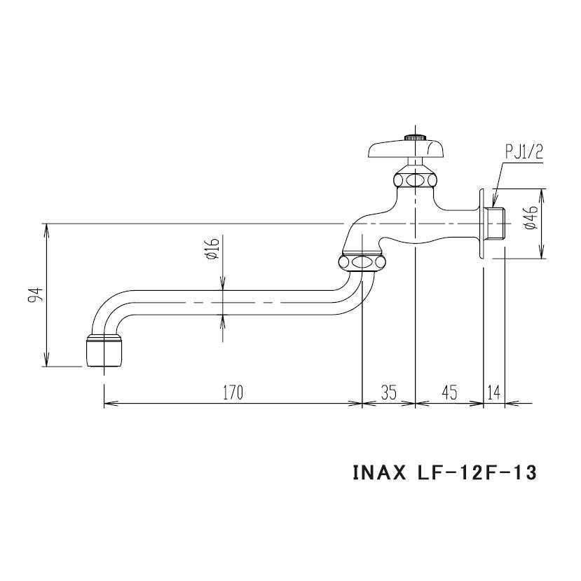 INAX LIXIL,INAX,LF-12F-13,自在水栓(泡沫吐水,パイプ長さ170ミリ)蛇口 : 水道屋さん - 通販 - Yahoo!ショッピング