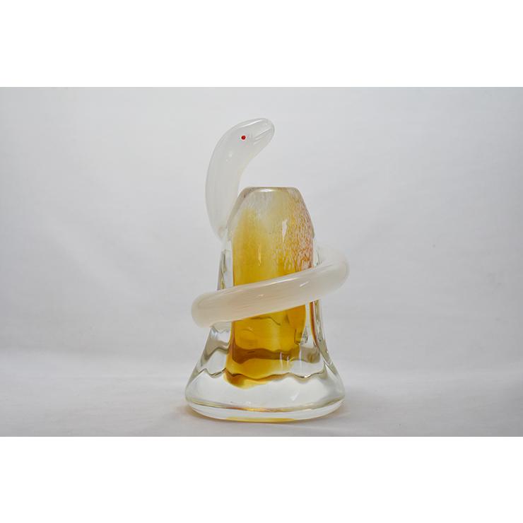 白蛇と富士 SE-065 2025年 : se-065 : ガラス工房粋工房 - 通販 - Yahoo!ショッピング