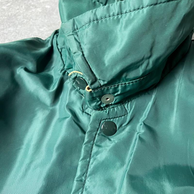 L.L.Bean 80s LLBean チンストラップ ナイロン コーチ ジャケット L / 80年代 ビンテージ エルエルビーン LLビーン ライナー グリーン : 古着屋 JYRE ...