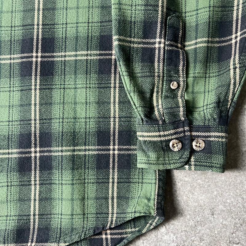 90s FIELD STREAM チェック コットン ヘビー フランネル シャツ XL / 90年代 オールド ネルシャツ グリーン : 古着屋 JYRE - 通販 - Yahoo!ショッピング