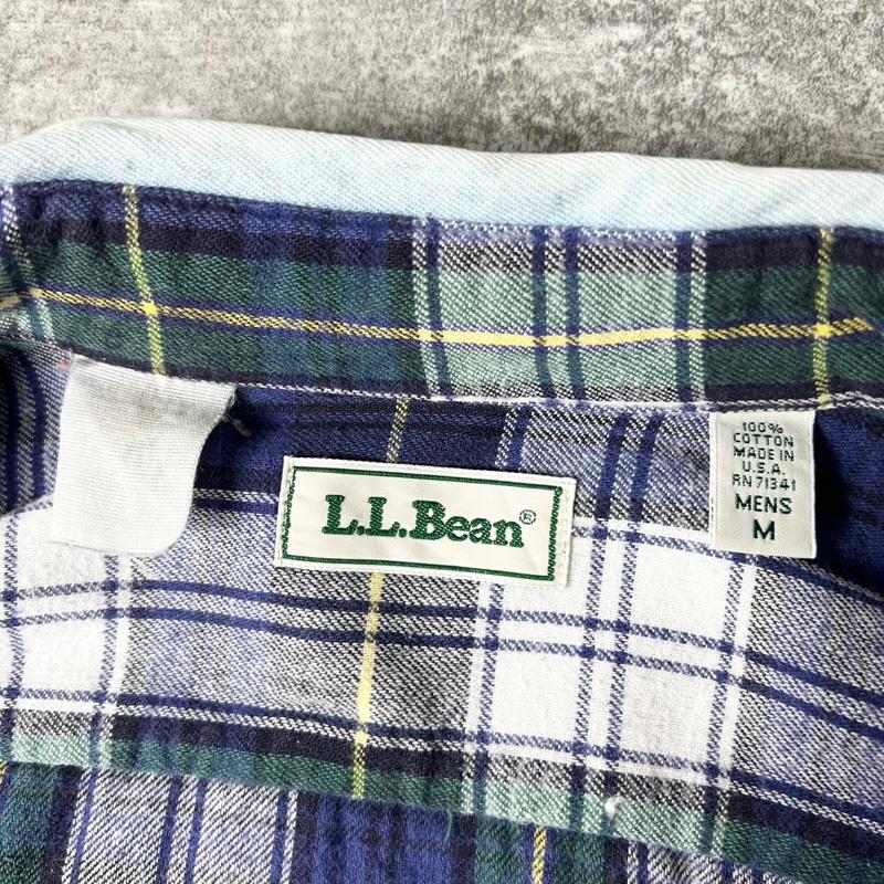 L.L.Bean 80s USA製 LLBean フランネル ライナー 長袖 コットン デニム シャツ M / 80年代 アメリカ製 ビンテージ エルエルビーン : 古着屋 JYRE - 通販 ...