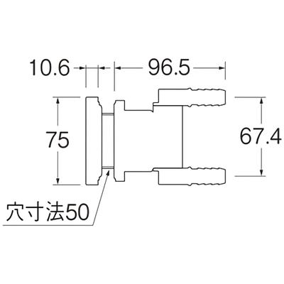 SANEI（水栓金具） 三栄 T412-34-15A 一口循環接続金具 : 水彩ねっとYahoo!ショッピング店 - 通販 - Yahoo!ショッピング