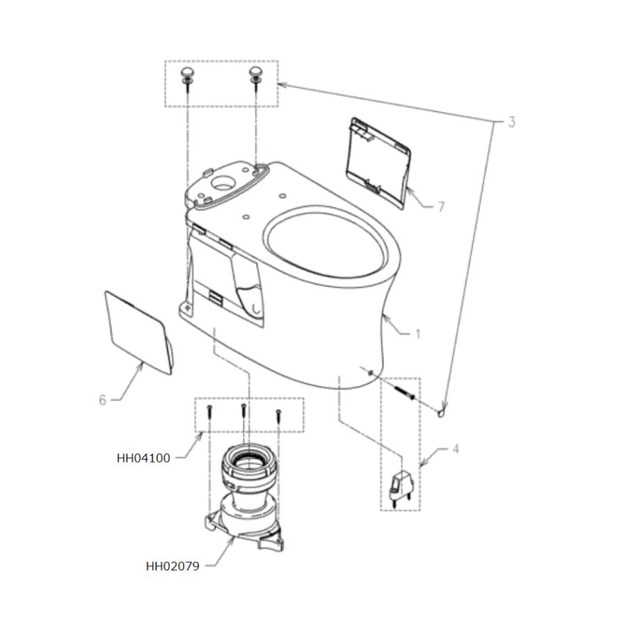 TOTO HH02079 + HH04100 床排水ソケット+タッピンねじ : 水彩ねっと - 通販 - Yahoo!ショッピング