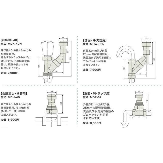 ドルゴ通気弁 ミニドルゴ MDK-40N（台所流し用） : 水彩ねっと - 通販 - Yahoo!ショッピング