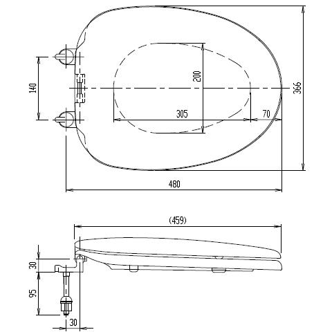 LIXIL スタンダードタイプ LIXIL・INAX 普通便座 CF-39AT 【大型サイズ】 : スイスイマート - 通販 - Yahoo!ショッピング