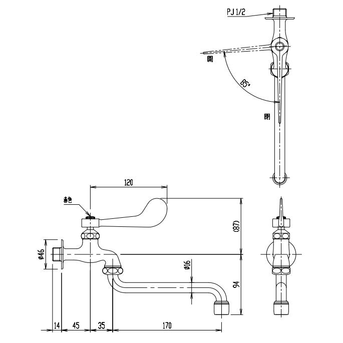 LIXIL LIXIL（リクシル） LF-12ZF-13-U(H) 湯用 レバー式自在水栓 泡沫式 : スイスイマート - 通販 - Yahoo!ショッピング