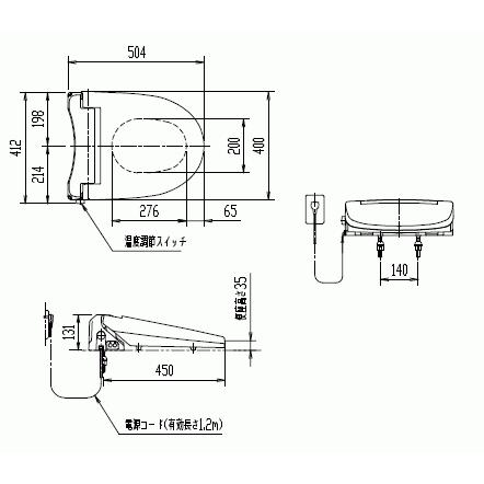 LIXIL・INAX（リクシル・イナックス） 脱臭付暖房便座 CF-21ALJ 大型サイズ 送料無料 :lixil001-0530-246:スイスイマート - 通販 - Yahoo!ショッピング