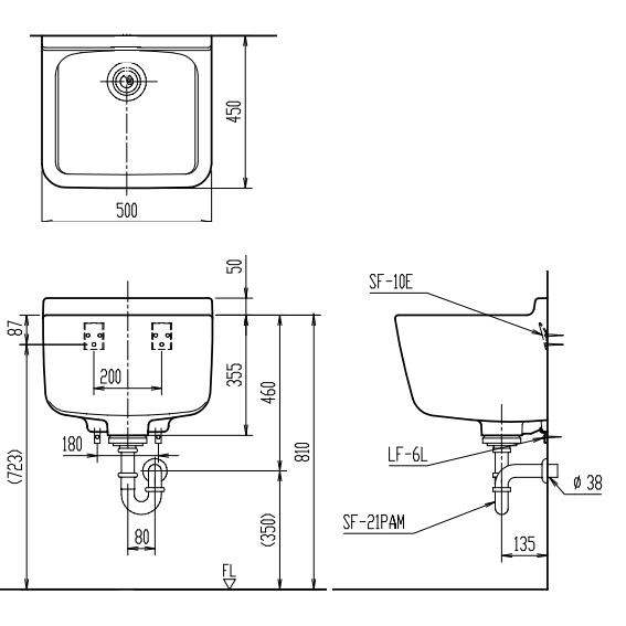 LIXIL LIXIL・INAX リクシル・イナックス 多目的流し S-21Sセット : スイスイマート - 通販 - Yahoo!ショッピング