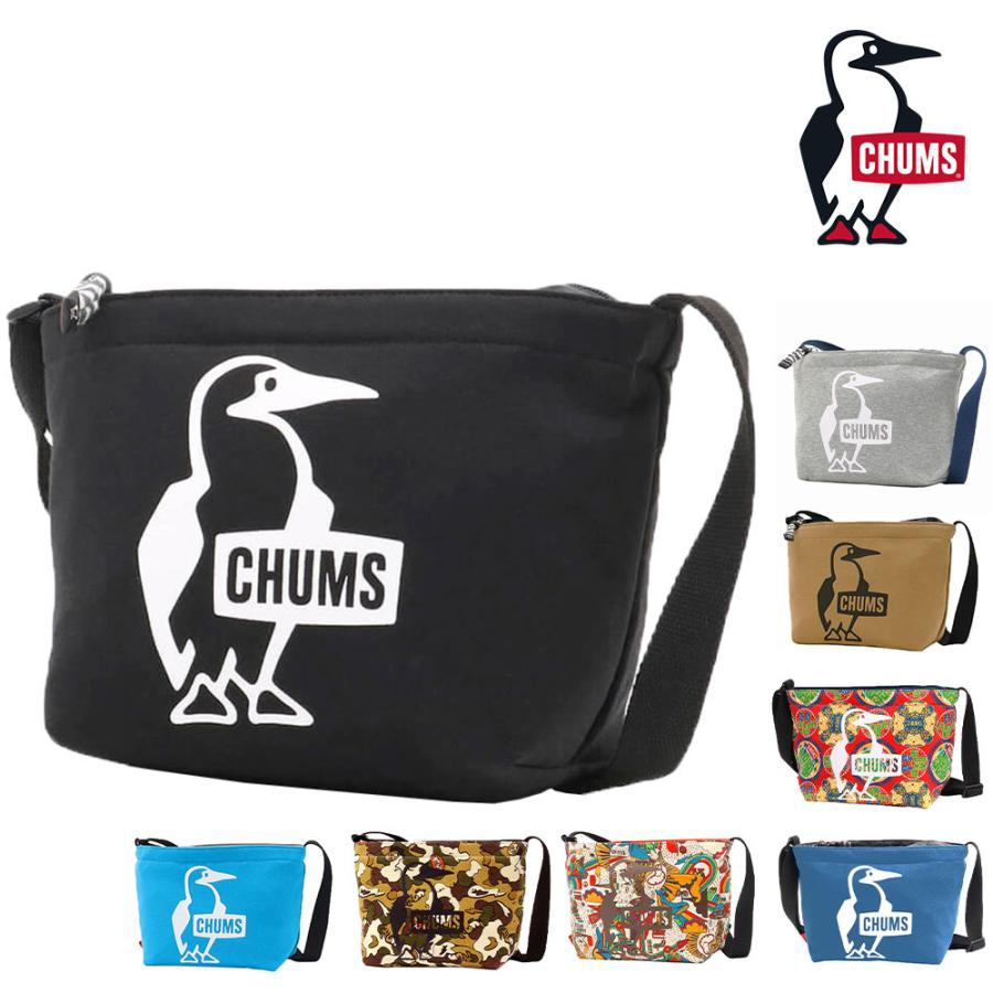 CHUMS 最大P+16% チャムス ショルダーバッグ ch60-3593 SWEAT スウェット Booby Print Shoulder Sweat ブービープリントショルダー メンズ ...