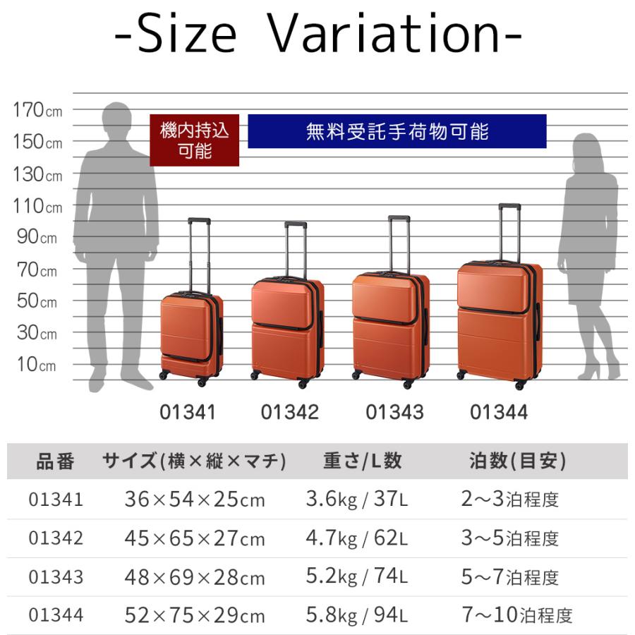 メーカー直送 スーツケース キャリーケース (62L) 3〜5泊 ハード