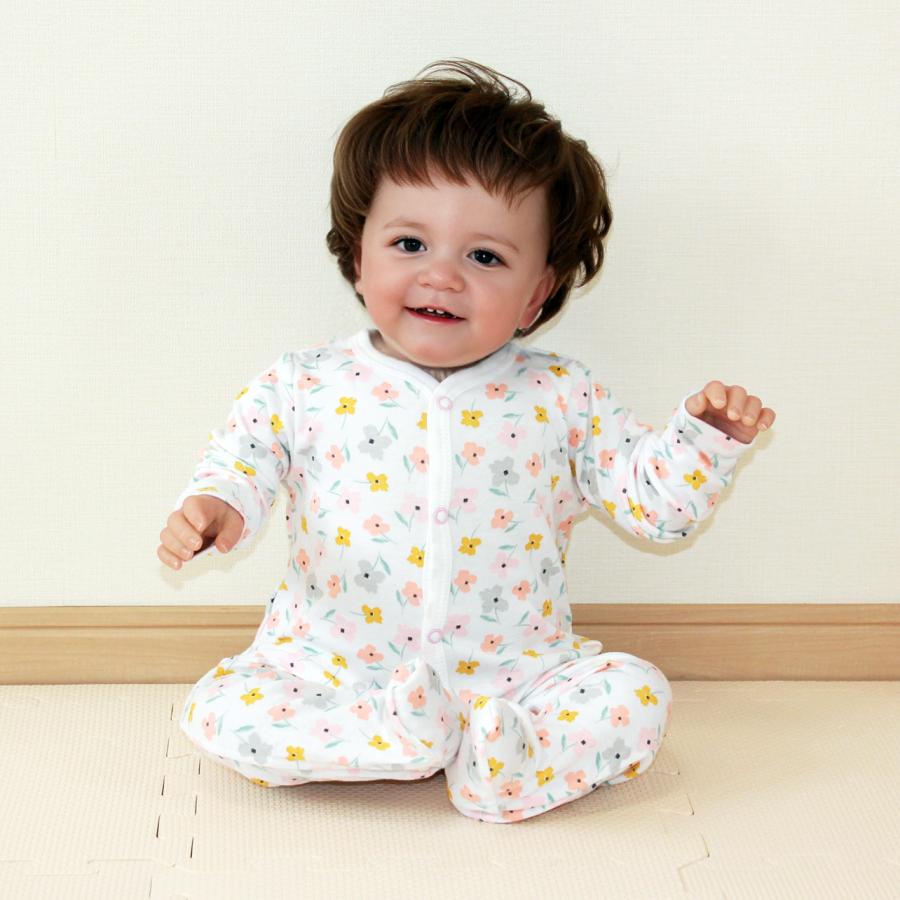 ベビー 足つき 長袖 カバーオール ロンパース ジャンプスーツ スリープウェア 60 70 80[hca-325] : ベビーとママのすきやんはうす - 通販 - Yahoo!ショッピング