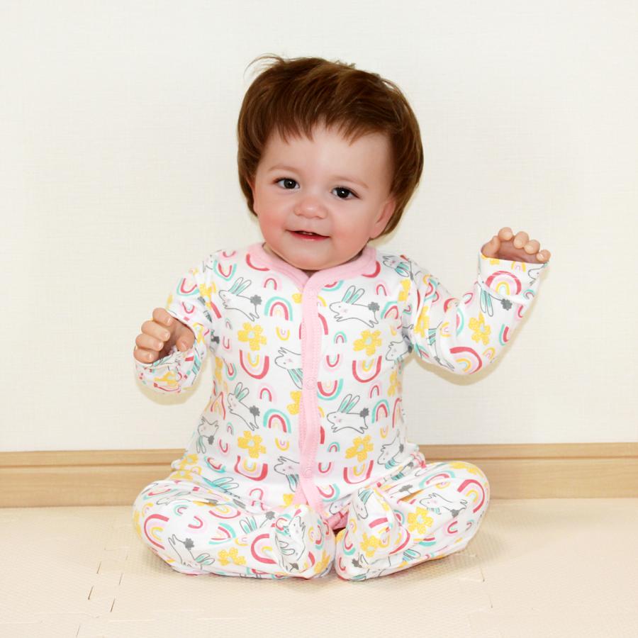 ベビー 足つき 長袖 カバーオール ロンパース ジャンプスーツ スリープウェア 60 70 80[hca-328] : ベビーとママのすきやんはうす - 通販 - Yahoo!ショッピング