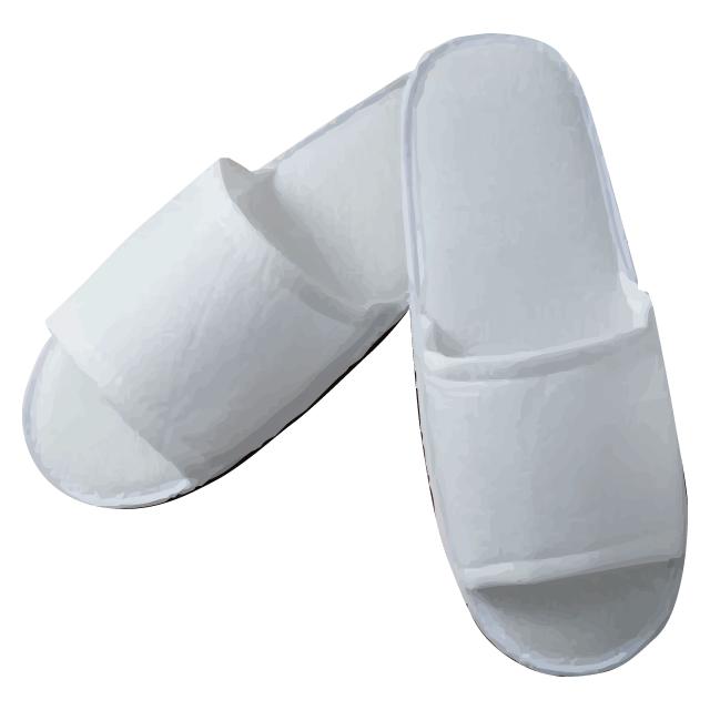 ＠59.48円 250足 白 スリッパ (袋入) 業務用 まとめ買い 使い捨て SYZR-0007V : すこやかストア - 通販 - Yahoo!ショッピング