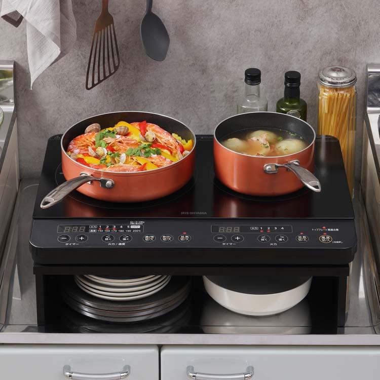 2口IHコンロ ブラック IHK-W13-B アイリスオーヤマ 新生活 :516476:すくすくスマイル - 通販 - Yahoo!ショッピング