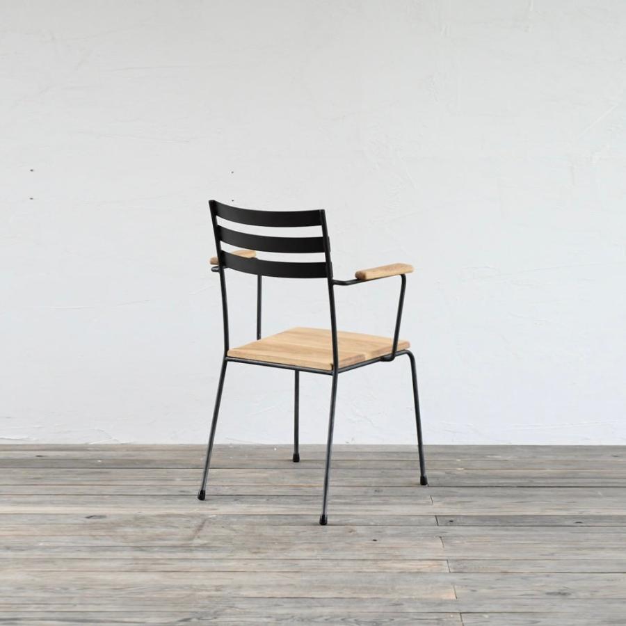 ベーシックアームチェア ウッドシート サイズオーダー インテリア アイアン ウッド チェア ダイニングチェア 新生活 模様替え オフィス カフェ : SULK steelwood ...