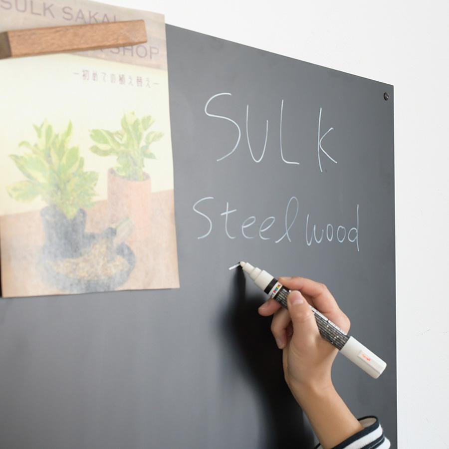 アイアンプレート A3 A2 A1 サイズオーダー 掲示板 壁面 アイアン アイアン雑貨 インテリア雑貨 店舗 新築 マグネットボード : SULK steelwood furniture ...