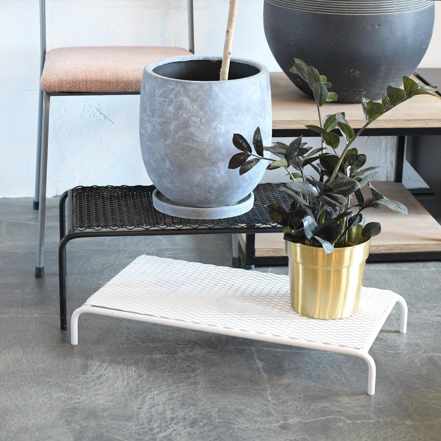 (アイアンローシェルフW600）植物スタンド フラワースタンド シューズラック メッシュ棚 スチールメッシュ サイズオーダー可 : SULK steelwood furniture - 通販 ...