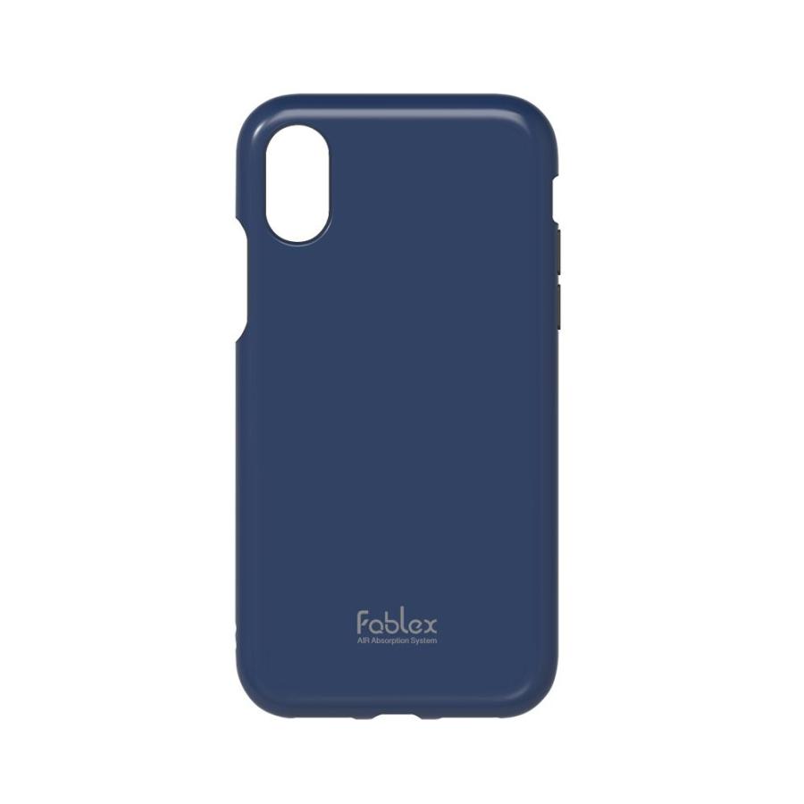 Simplism iPhoneXs / iPhoneX (5.8インチ) ケース [Fablex] 衝撃吸収 ネイビー : スマホセントラル ...