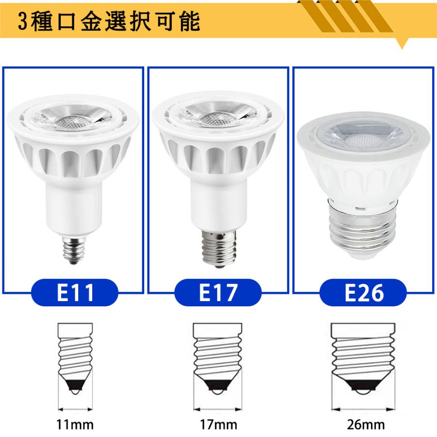 送料無料 5個セット LEDハロゲン電球 40W形相当 LED電球 LEDスポットライト E11 E17 E26 口金 5W : sumairu光源 - 通販 - Yahoo!ショッピング