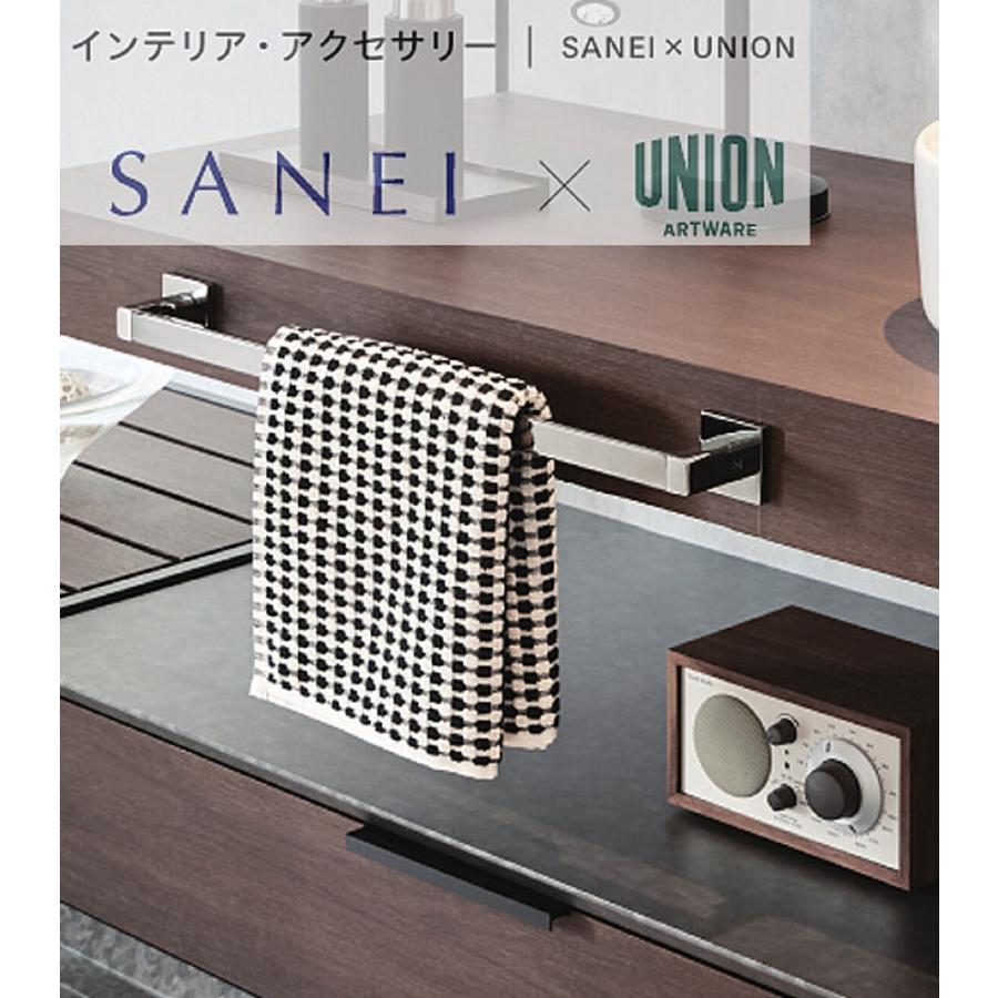 SANEI（水栓金具） タオルバー（502ミラーPVDアッシュブラック）SANEI×UNION タオル掛け おしゃれ かっこいい タオルリング : sumaut - 通販 - Yahoo!ショッピング