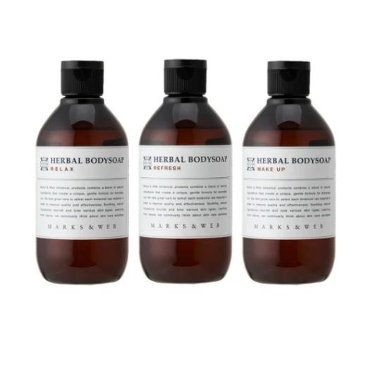 MARKS＆WEB】【 マークス＆ウェブ 】 ハーバルボディソープ(リラックス リフレッシュ ウェイクアップ)3種類 250ml ボディソープマークスアンドウェブ : 炭魂～AT ...