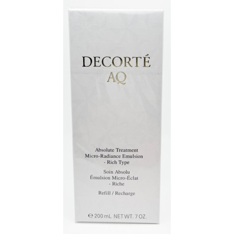 DECORTE AQ コスメデコルテ AQ アブソリュート エマルジョン マイクロラディアンス レフィル II 200mL : サマーズストア - 通販 - Yahoo!ショッピング