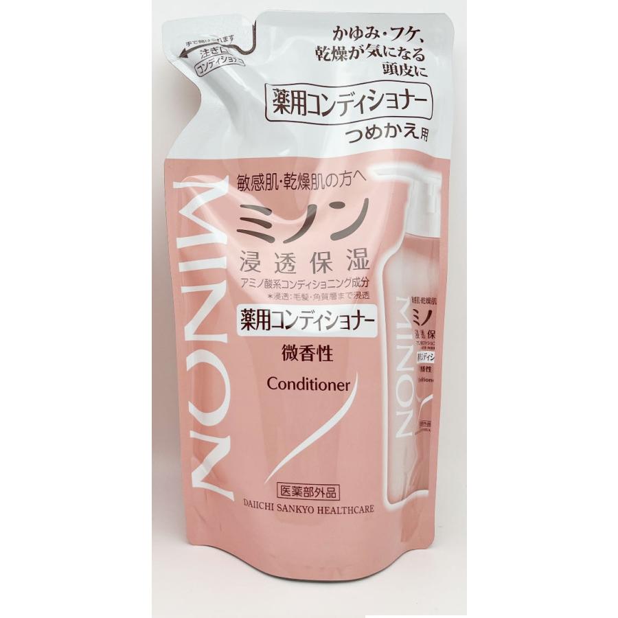 MINON 第一三共ヘルスケア ミノン 薬用コンディショナー 詰替え 380ml : サマーズストア - 通販 - Yahoo!ショッピング