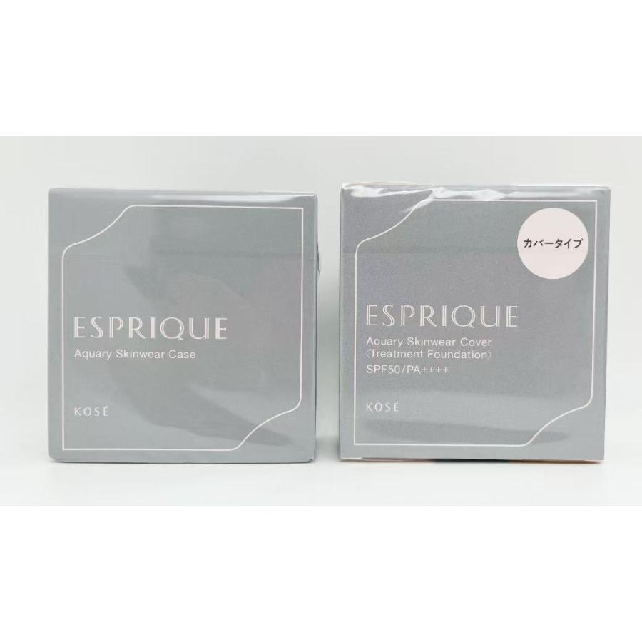 ESPRIQUE コーセー エスプリーク アクアリー スキンウェア カバー ケース付きセット 01 ライトベージュ : サマーコスメ - 通販 - Yahoo!ショッピング