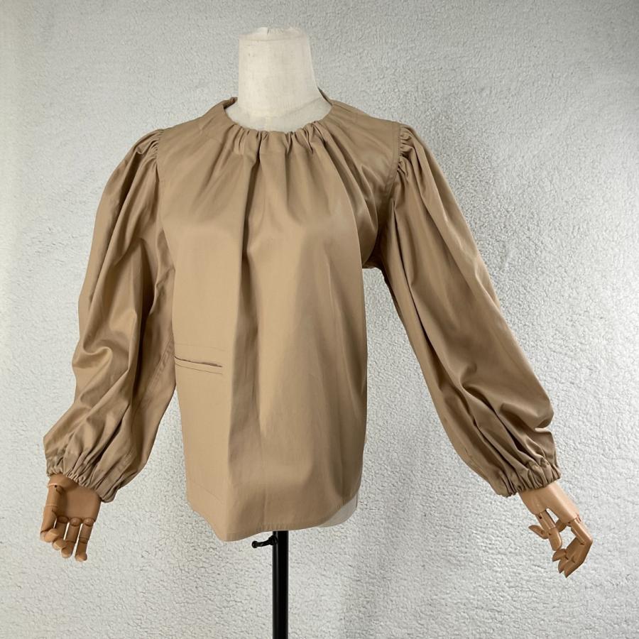 未使用 SOFIE D'HOORE ソフィードール 36 ベージュ ネックギャザーパフスリーブトップス : TREND STOCK - 通販 - Yahoo!ショッピング